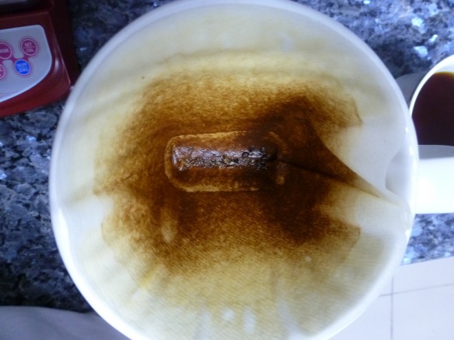 Coffee Residue on Paper Filter | HomeBrewedCoffeeLab